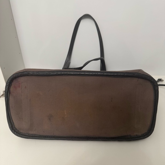 MCM | Bags | Mcm Tote Bag Black And Dark Gray Grey Visetos Shoulder ...
